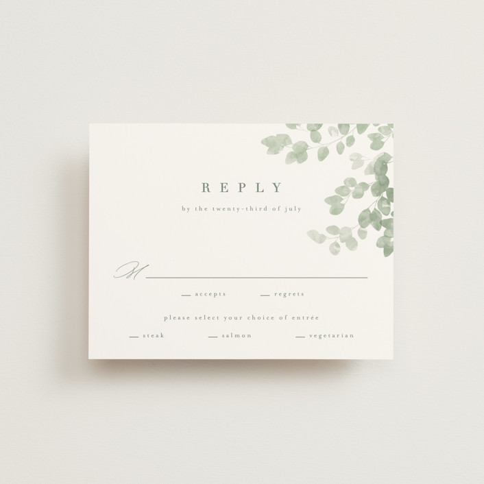 Vining RSVP Cards by Kristie Kern | Minted