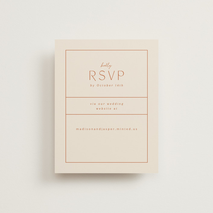 Modern Ticket RSVP Online Enclosure Cards by Alethea and Ruth | Minted