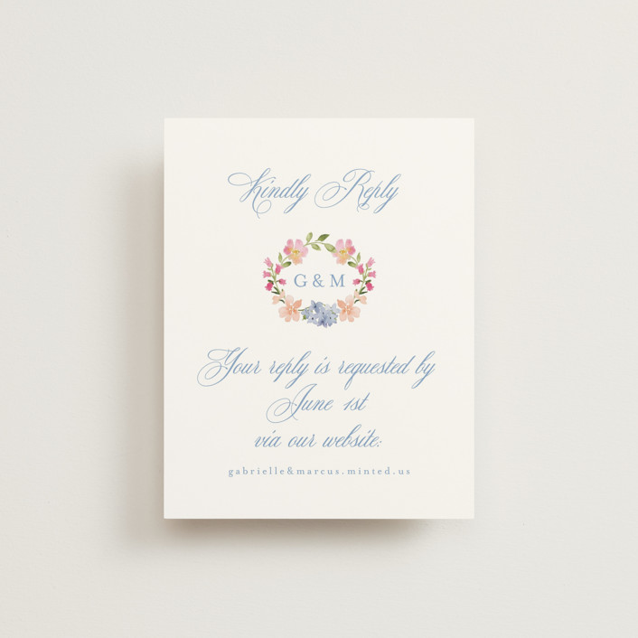 Everlasting Romance RSVP Online Enclosure Cards by Petra Kern | Minted