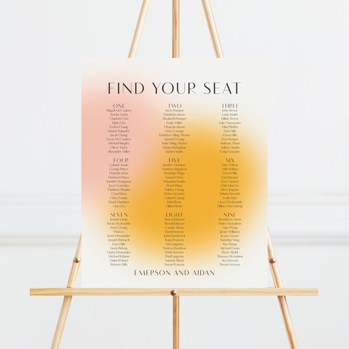 Blend Custom Seating Chart by Sarah Lenger | Minted