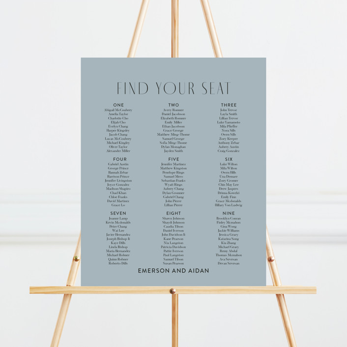 Layered Custom Seating Chart by Kelly Schmidt | Minted