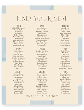 Checker Wash Custom Seating Chart by Baumbirdy | Minted