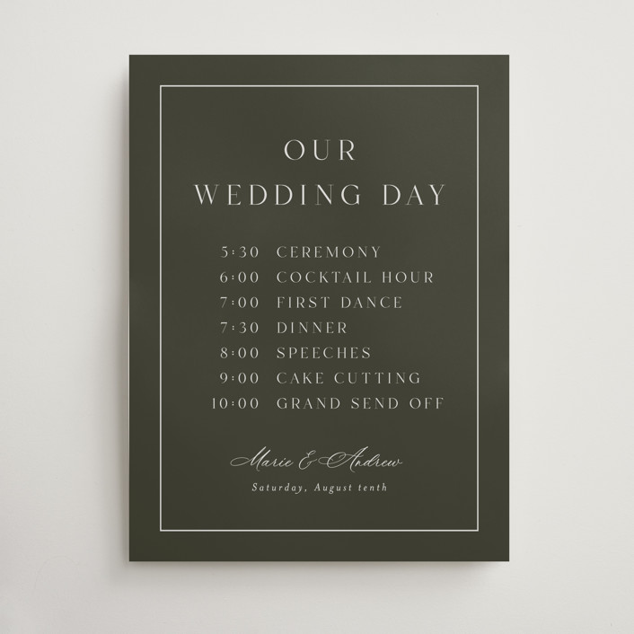 Refined Schedule Signs by Nicole Walsh | Minted