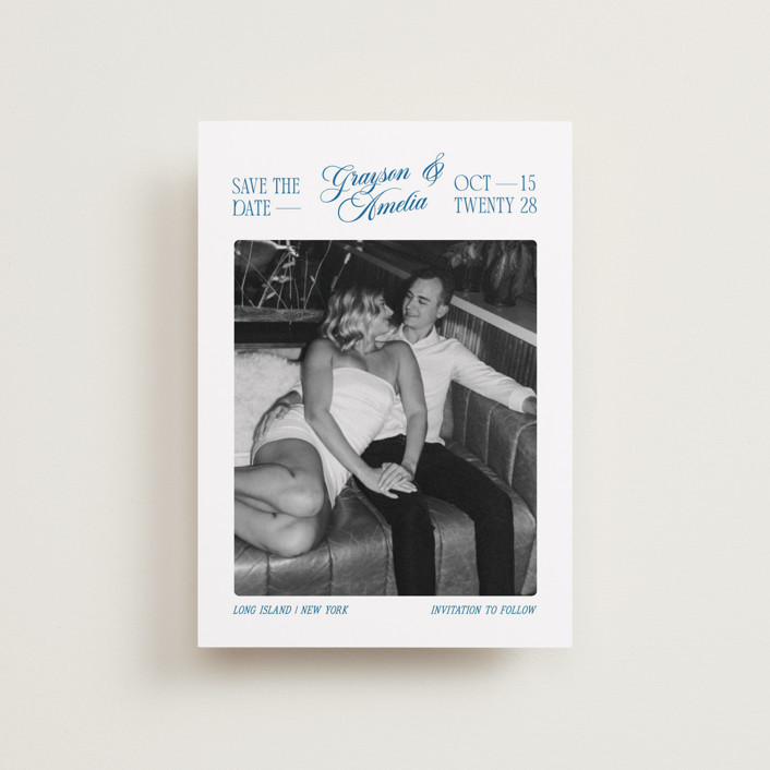 Opening Titles Save the Date Petite Cards by Robert and Stella | Minted