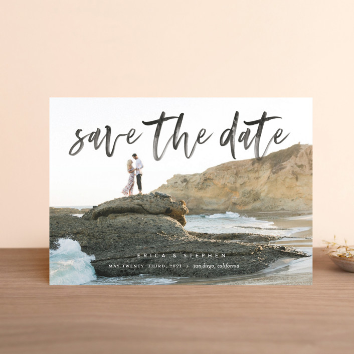 Scripted Save the Date Petite Cards by Eric Clegg | Minted