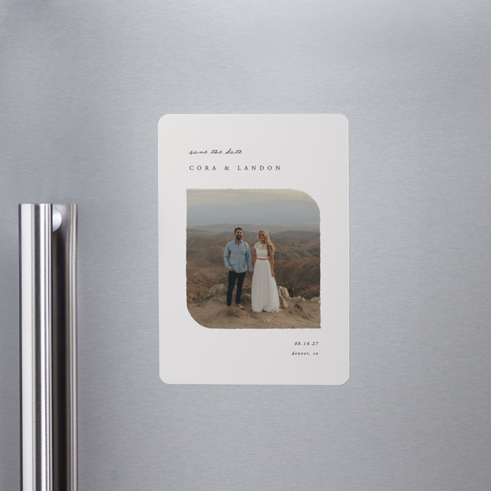 Soft Edges Save The Date Magnets by Brianne Larsen | Minted
