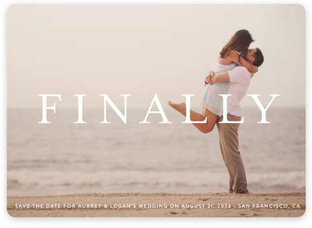 Its Finally Time Save The Date Magnets by Liz Conley | Minted