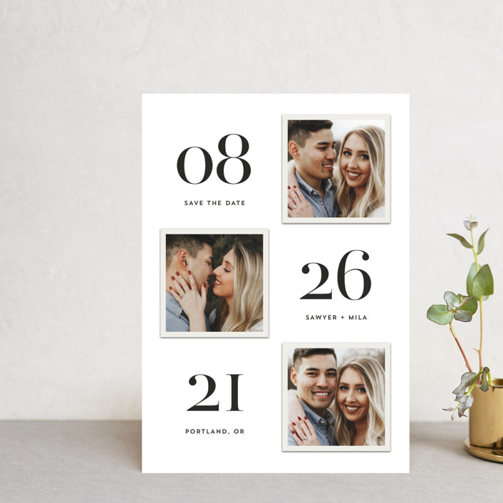 Triple Take Save The Date Postcards by Hooray Creative | Minted