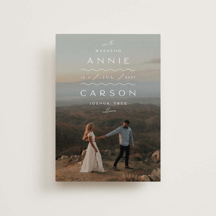 Wiggly Weekend Save The Date Postcards by Alaina Cherup | Minted