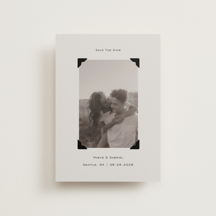 scrapbook frame Save The Date Postcards by Jenny Millington | Minted