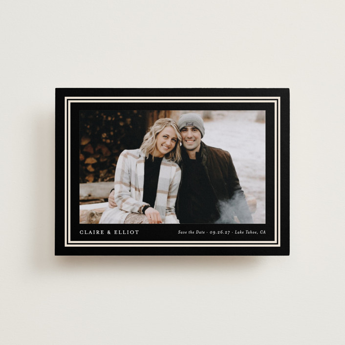 Preppy frame Save The Date Postcards by Carolyn MacLaren | Minted