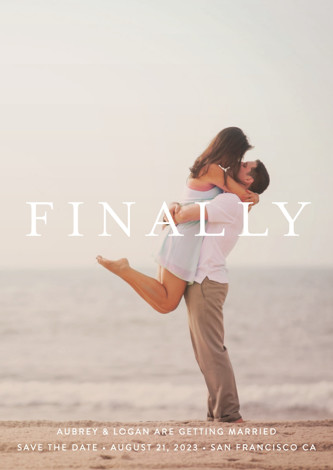 Its Finally Time Save The Date Postcards by Liz Conley | Minted