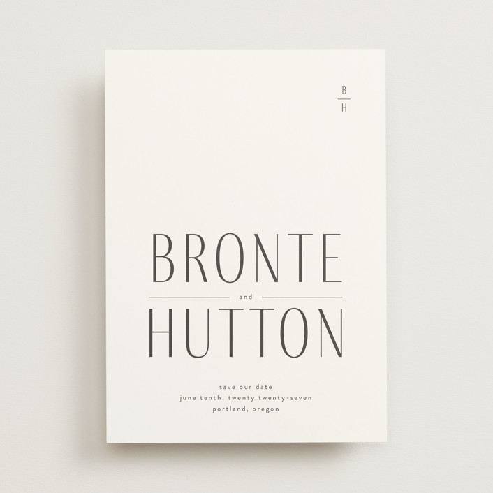 Hutton Save The Date Cards by Blustery August | Minted