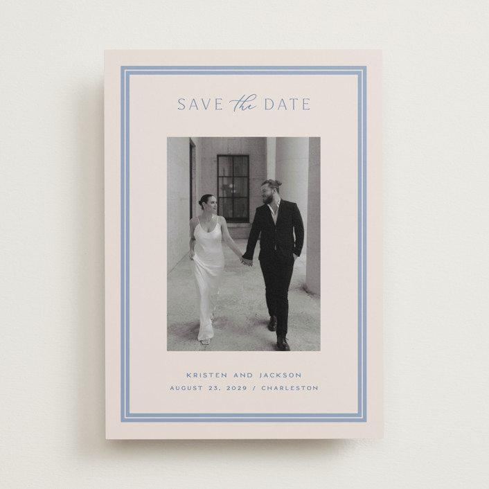 Twin Border Save The Date Cards by Hooray Creative | Minted