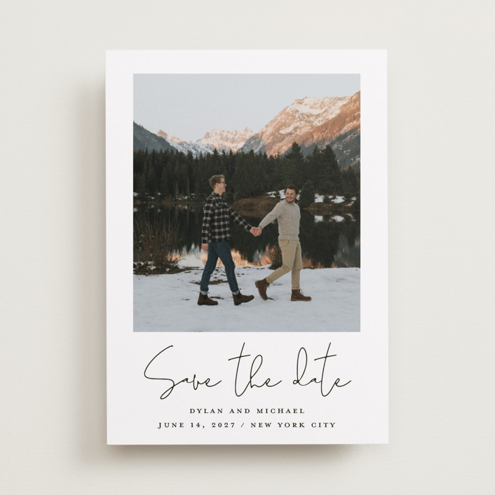 Scripted Style Save The Date Cards by Katherine Moynagh | Minted