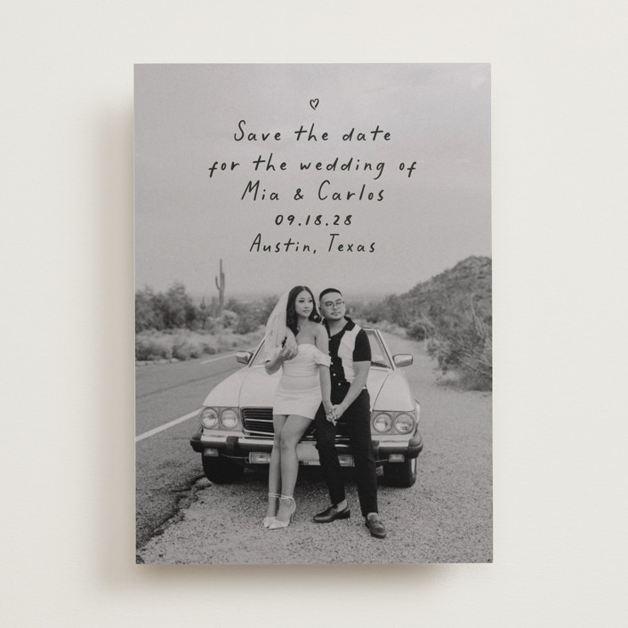 Noted Save The Date Cards by Olivia Raufman | Minted