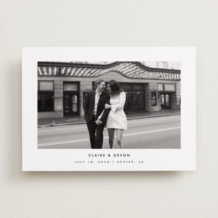 Framed Minimalist Save The Date Cards by Kelly Schmidt | Minted