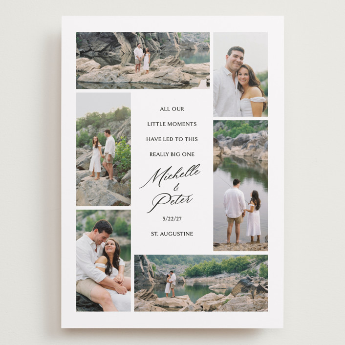 Little Moments Big Date Grand Save The Date Cards by Kelsey Mucci | Minted