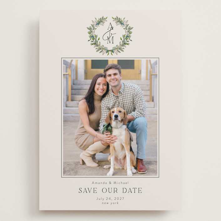 Classic Monogram Grand Save The Date Cards by Susan Moyal | Minted