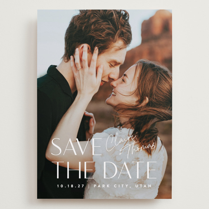 cover Grand Save The Date Cards by Carolyn MacLaren | Minted