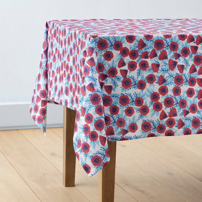 Painted Poppies Tablecloth by Katharine Watson | Minted