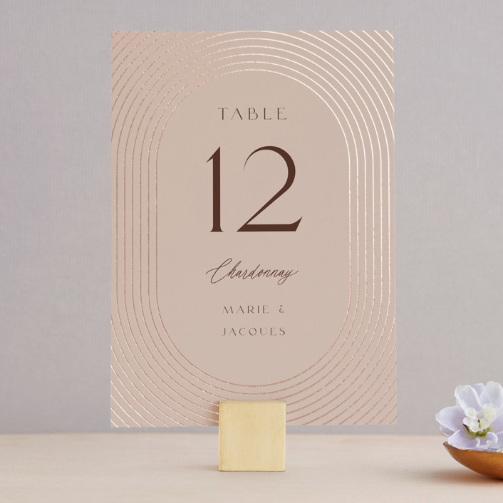 Zen garden Foil-Pressed Table Numbers by Carmia Jordaan | Minted