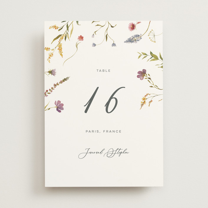 Untied Table Numbers by Erin Hodges | Minted