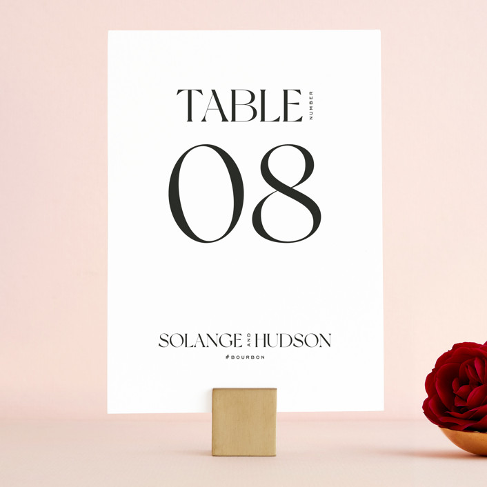 Carino Table Numbers by Pati Cascino | Minted