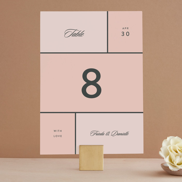 Modern Squares Table Numbers by FRANI | Minted