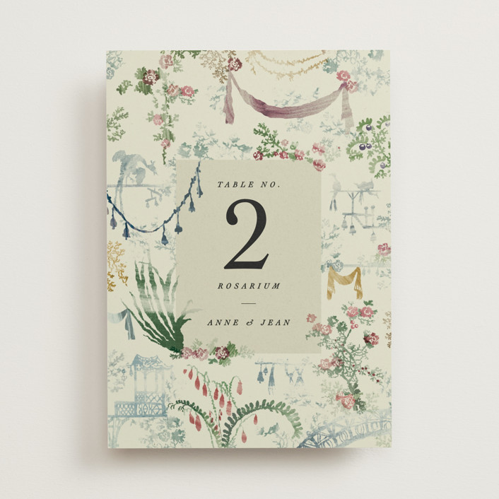 Chinoiserie Table Numbers by Sumak Studio | Minted