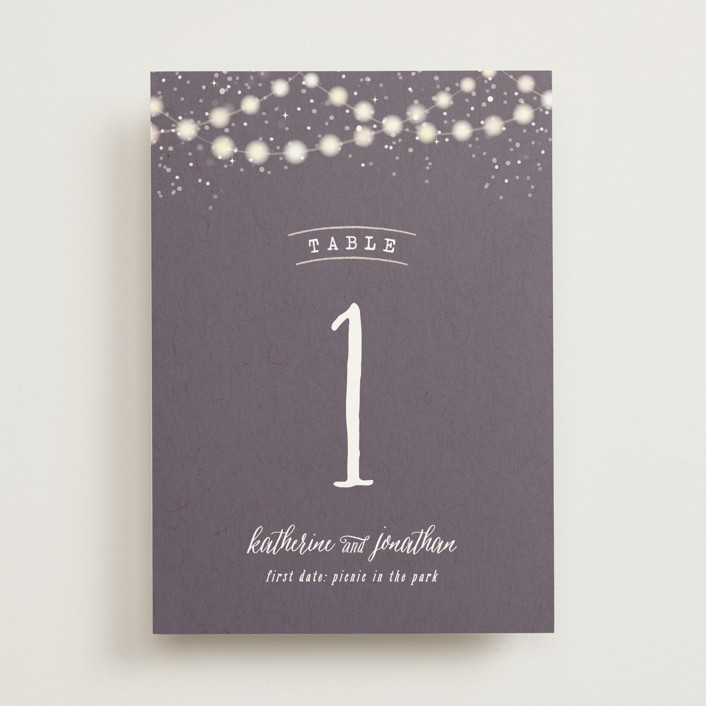 Garden Lights Table Numbers by Hooray Creative | Minted