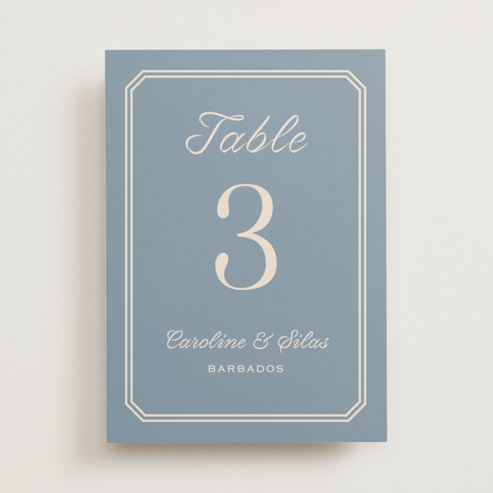 Bevel Monogram Table Numbers by Carolyn MacLaren | Minted