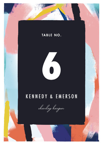 Happy Day Table Numbers by Angela Marzuki | Minted