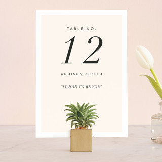 Party in Paradise Wedding Table Numbers by Fig and... | Minted