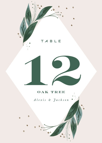 Eternity Table Numbers by Leah Bisch | Minted