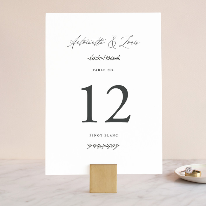 Antoinette Table Numbers by lulu and isabelle | Minted