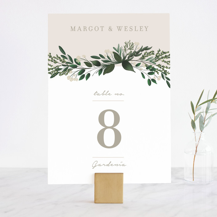 Watermark Table Numbers by Kaydi Bishop | Minted