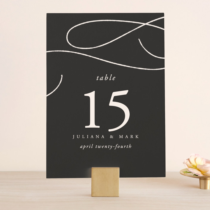 Fountain Pen Table Numbers by Erin L. Wilson | Minted