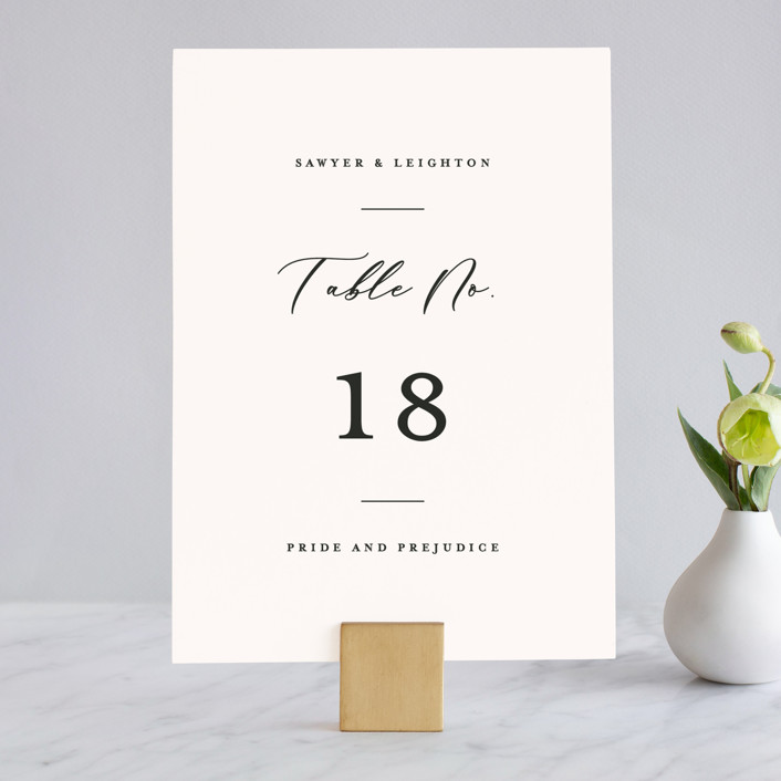 Eternal Table Numbers by Carly Reed Walker | Minted