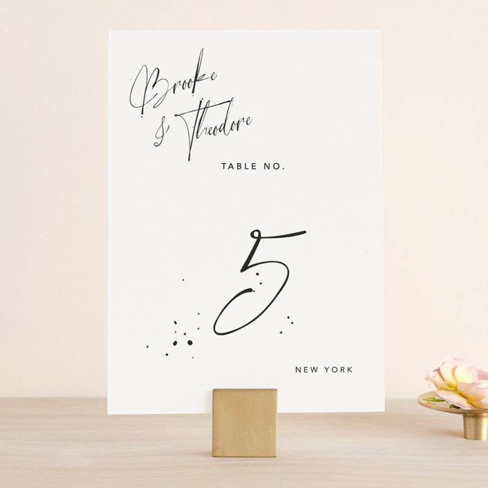 Signature Style Table Numbers by Design Lotus | Minted