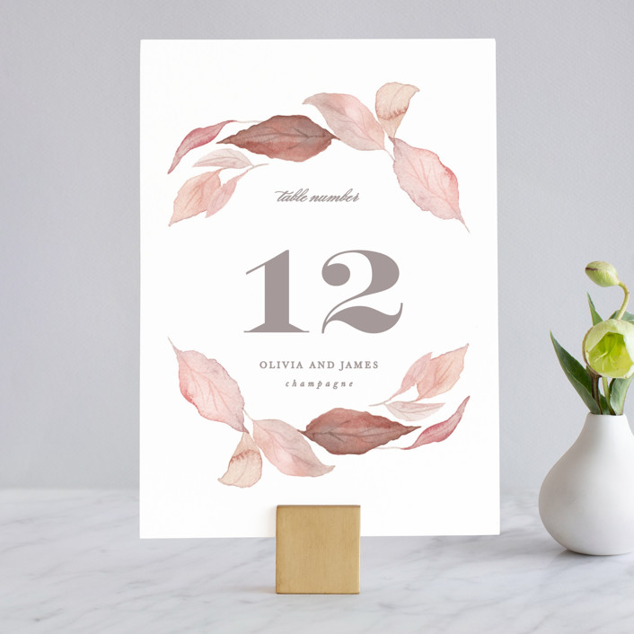 Fallen Table Numbers by Creo Study | Minted