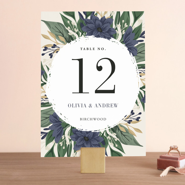 Ophelia's Garden Table Numbers by Oma N. Ramkhelawan | Minted