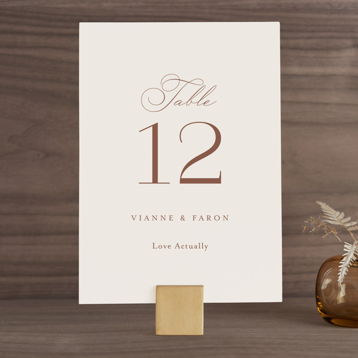 Delicate Names Table Numbers by Jessica Williams | Minted