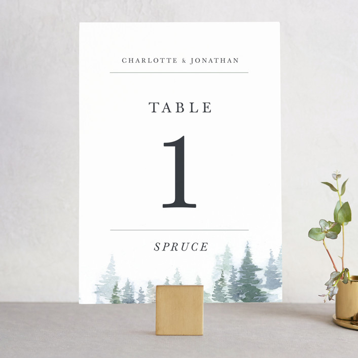 painted woods Table Numbers by Anne Kostecki | Minted