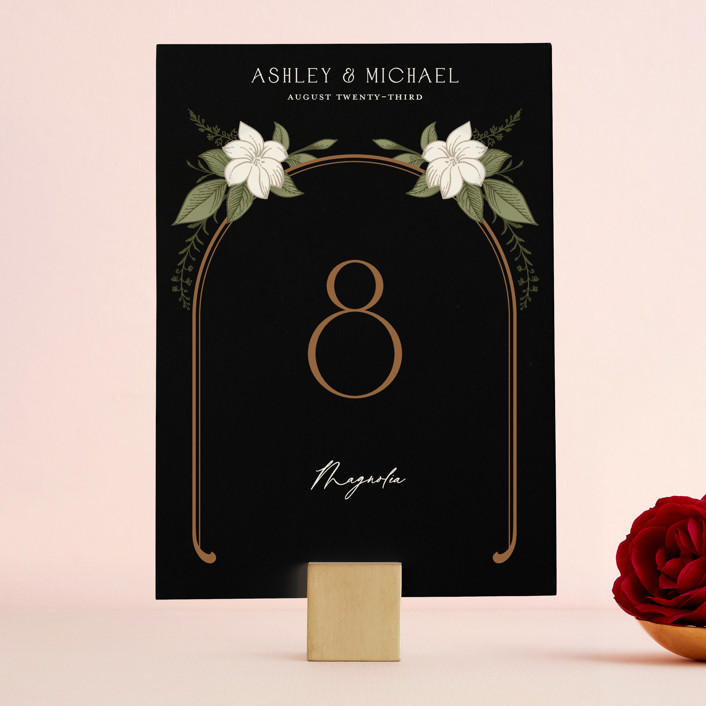Vintage Print Table Numbers by GeekInk Design | Minted