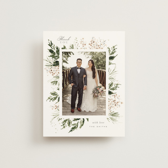 Grace Wedding Thank You Cards by Leah Bisch | Minted