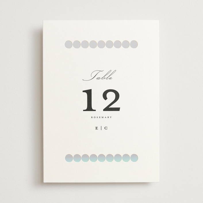 pearls Gloss-Press® Table Numbers by mo kelley | Minted