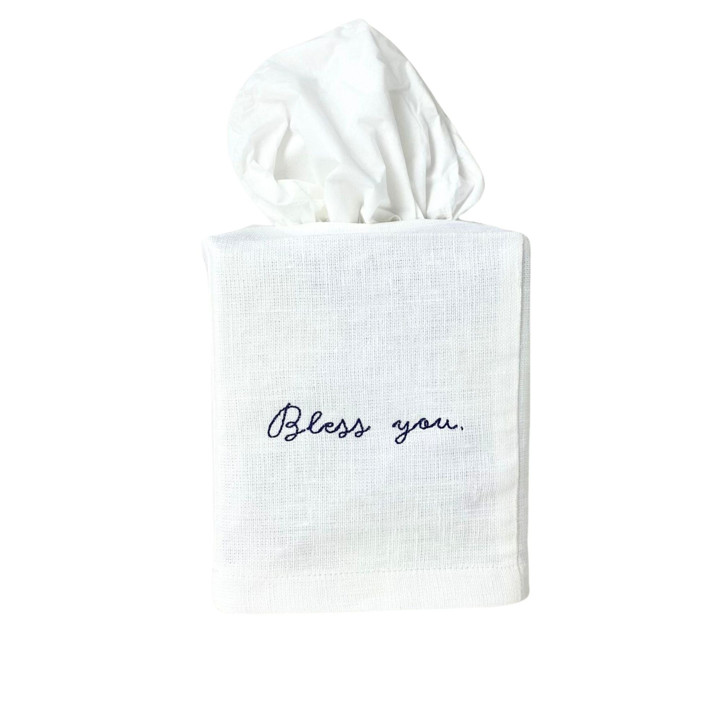Bless You Tissue Box Cover Tissue Box Cover by Virginia Marcello | Minted