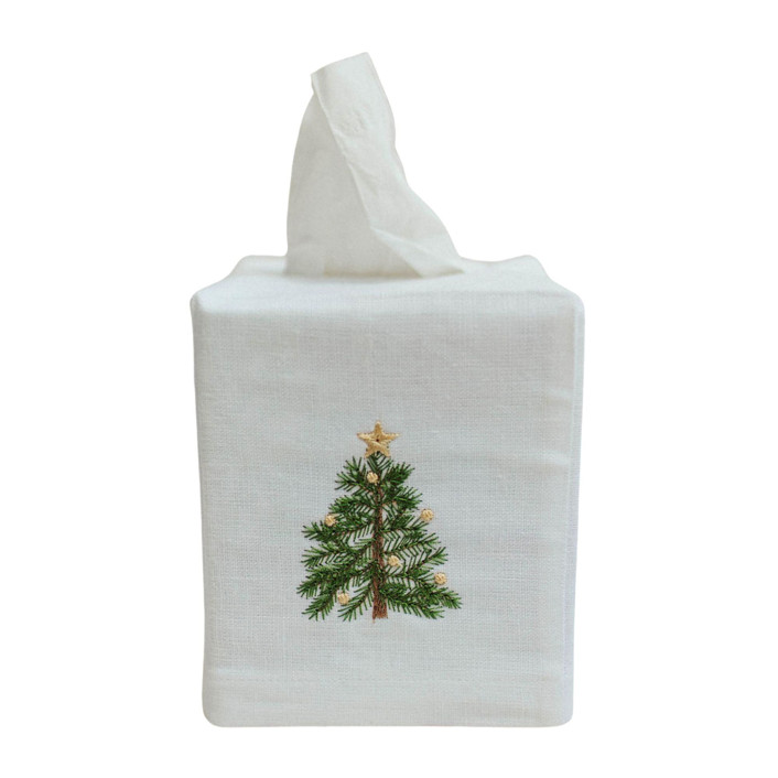 Holiday Tree Tissue Box Cover Tissue Box Cover by Virginia Marcello ...