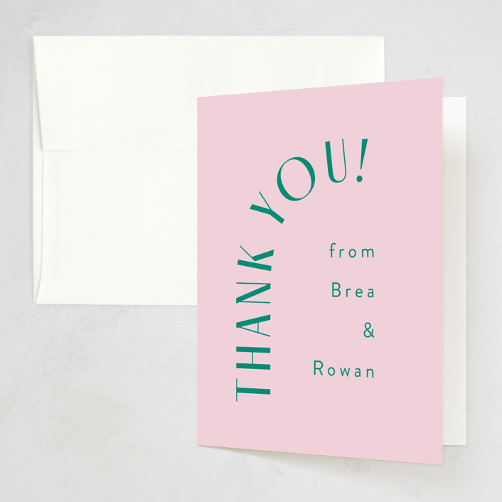 Arch Type Thank You Cards by Angela Thompson | Minted